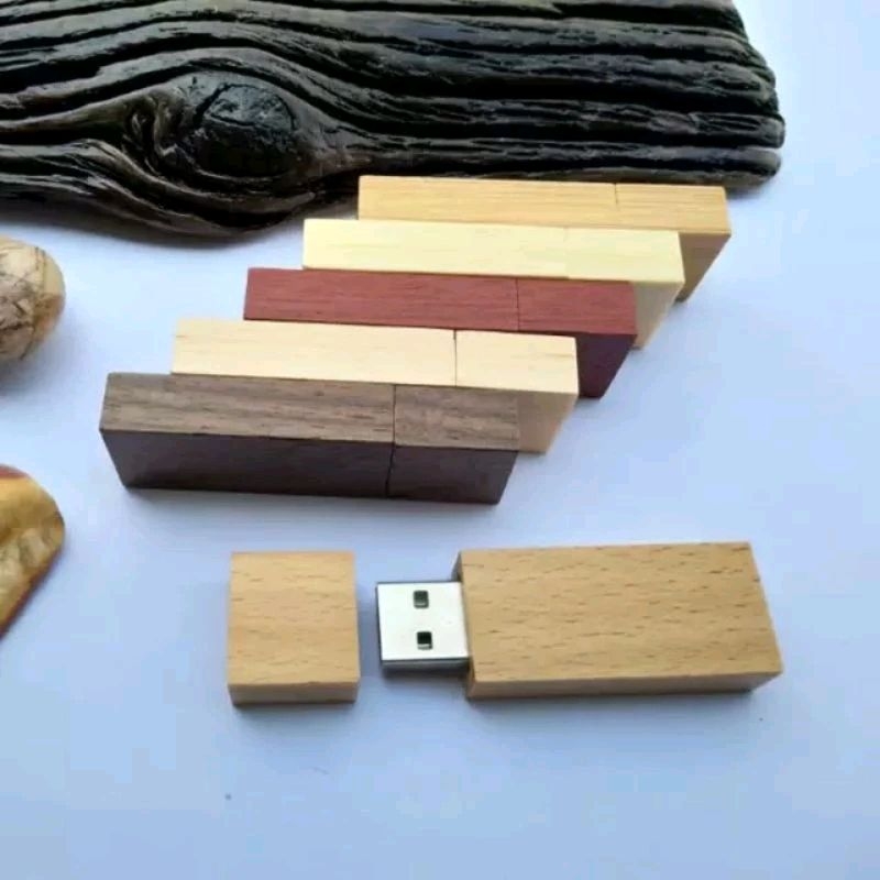 Jual Flashdisk kayu magnet non box | Shopee Indonesia