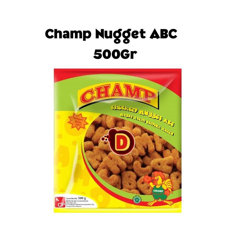 Jual Nugget Champ ABC 500gr Naget chicken ayam berbentuk alfabet ABC ...
