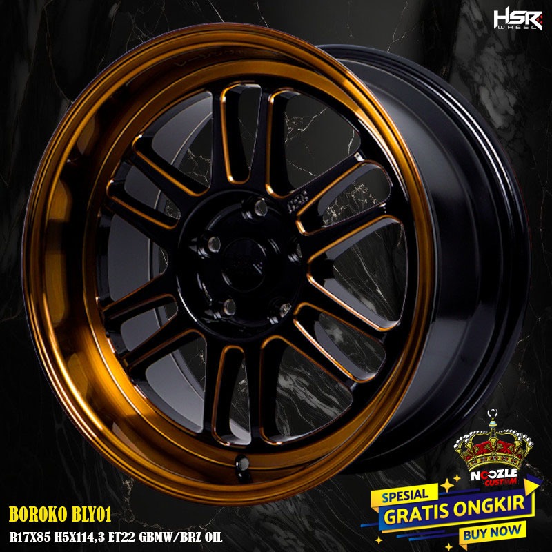 Jual Velg Reborn Xpander R17 Pelek Racing HSR Spack Warna Bunglon Baut ...