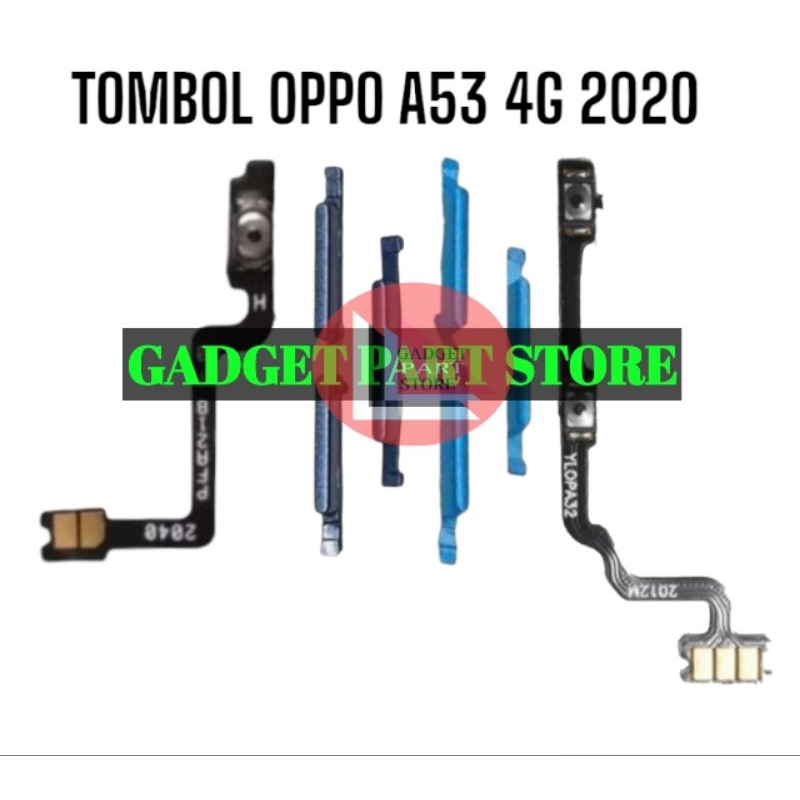 Jual TOMBOL SET + FLEXIBLE ON OFF VOLUME OPPO A53 4G 2020 ORIGINAL | Shopee Indonesia