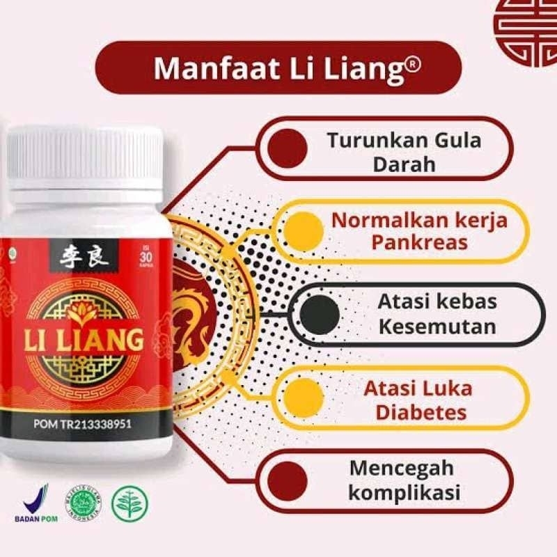 Jual ORIGINAL LI LIANG OBAT HERBAL DIABETES KENCING MANIS BPOM | Shopee ...