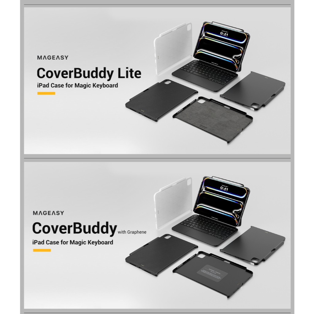Jual MAGEASY CoverBuddy for iPad Pro M5 (2025) M4 (2024) 11" 13 ...