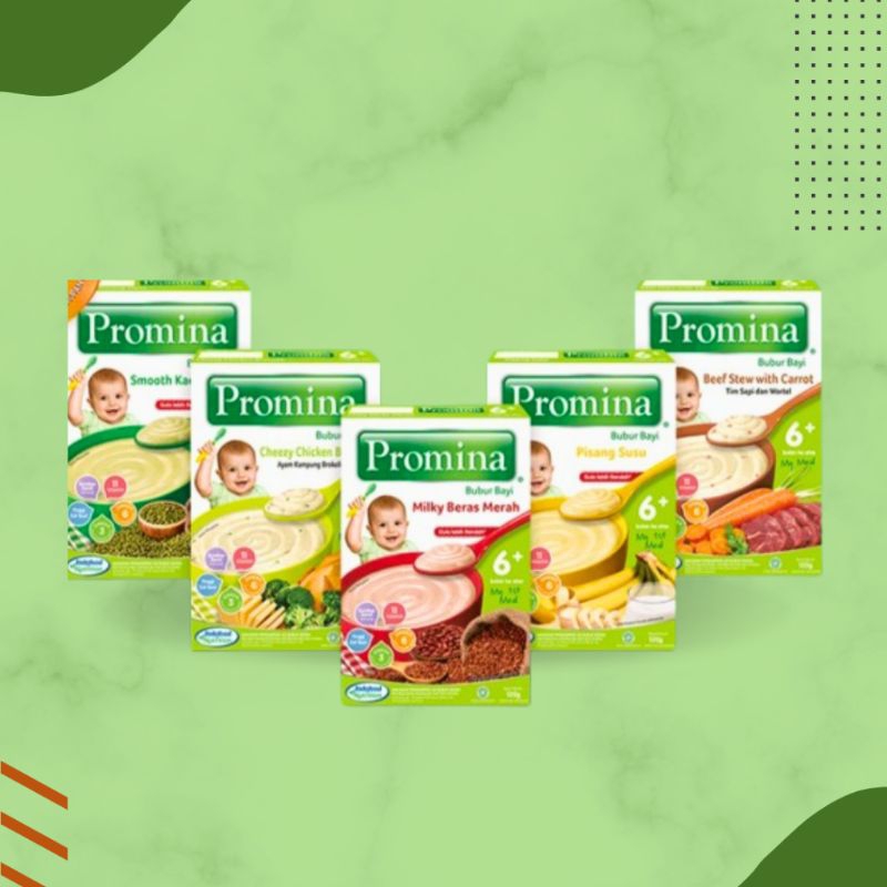 Jual Promina Bubur Bayi Cereal Aneka rasa 6+ 120g box | Shopee Indonesia
