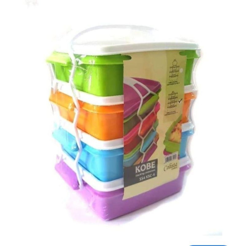 Jual Rantang hokaido rantang makanan 4 susun rantang makanan plastik ...