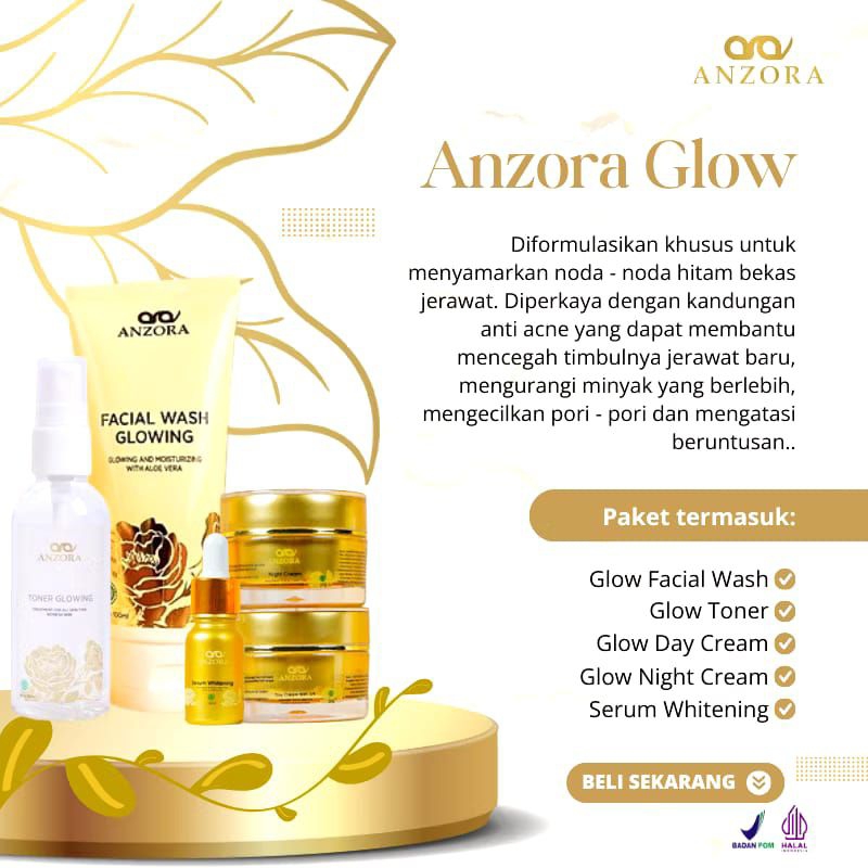 Jual Anzora/Anzora skincare/Skincare Anzora/paket wajah anzora skincare ...