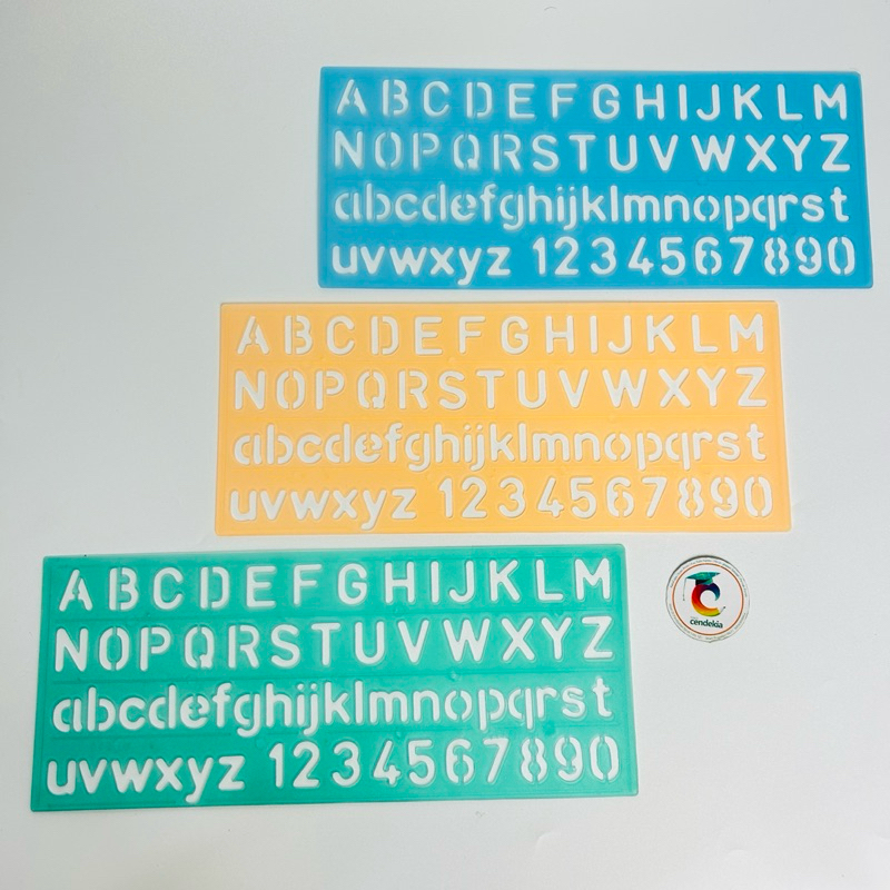 Jual Penggaris Sablon Mal Huruf Angka BUTTERFLY no.270 | Shopee Indonesia