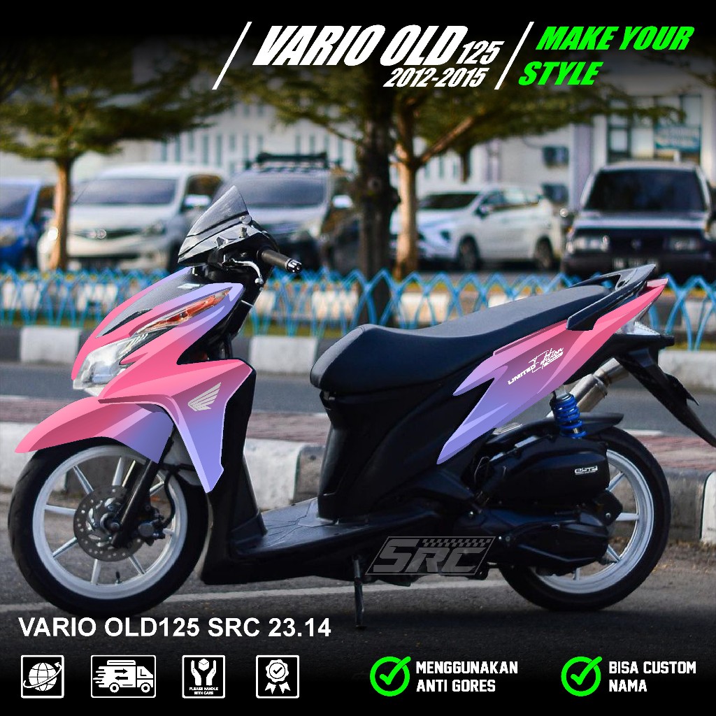 Jual COD Decal Stiker Full Body Honda Vario Techno 125 Old Lama Tahun 2012 2013 2014 2015 ...