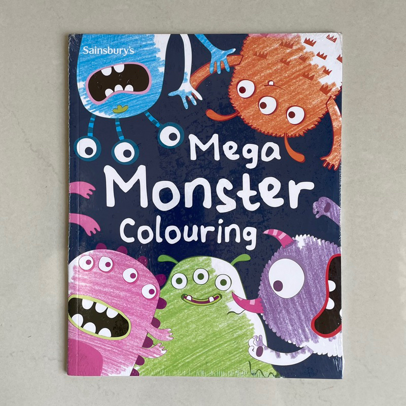 Jual Buku ORI | Mega Monster Colouring | Monsters Activity Import Book ...