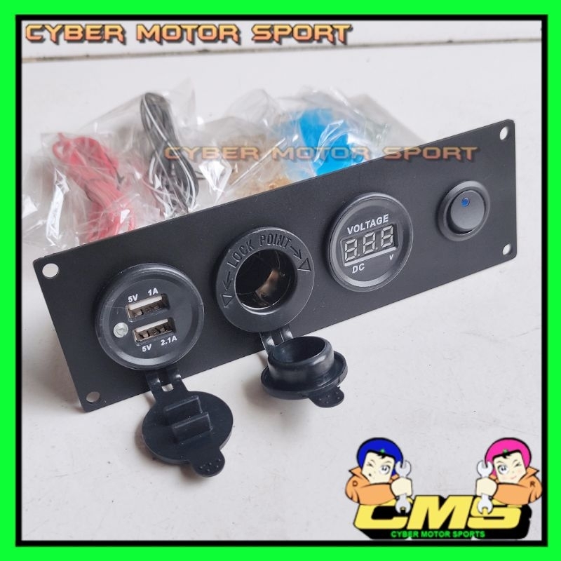 Jual Saklar 12v 24v universal sakelar switch lampu LED dashboard panel ...