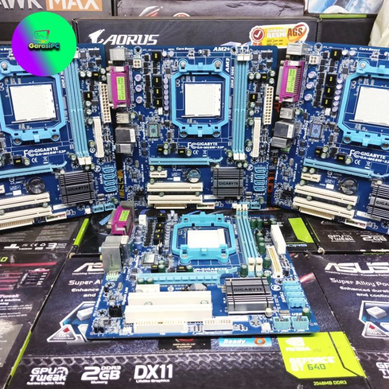 Jual Motherboard AMD GIGABYTE GA-M68M-S2P Socket AM2+ AM3 DDr2 | Shopee ...