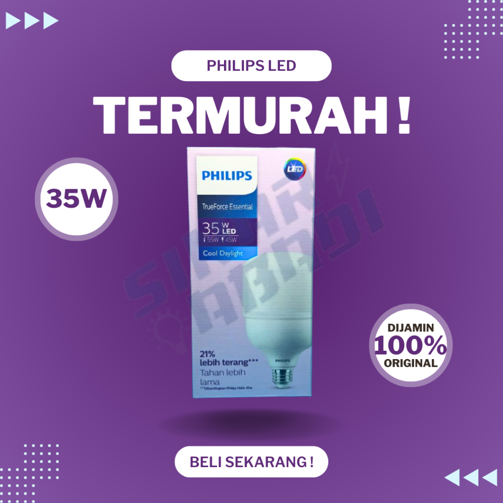 Jual Philips LED TrueForce Essential 35W E27 6500K (Putih) | Shopee Indonesia