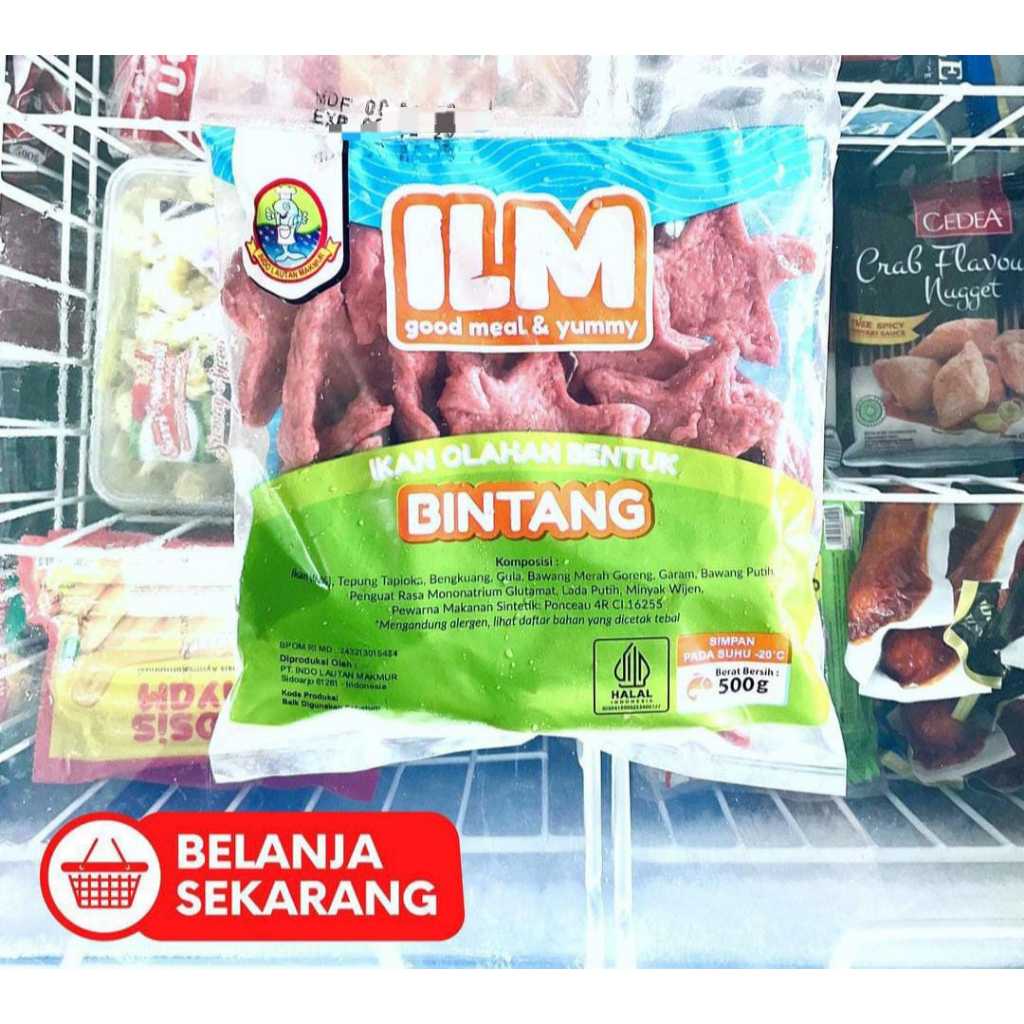 Jual ILM Bintang ikan olahan bentuk isi 30 pcs 500gram | Shopee Indonesia