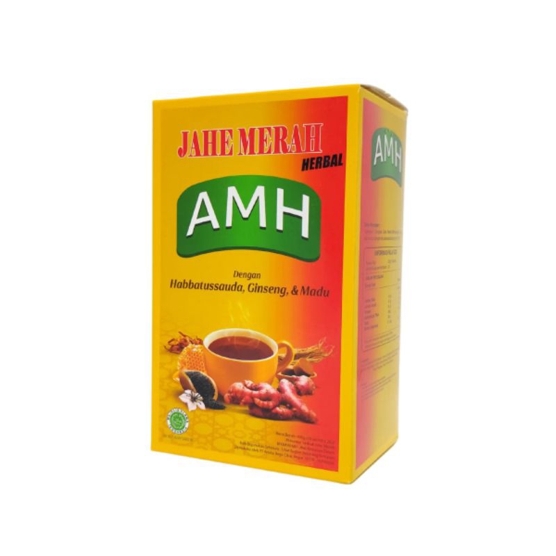 Jual Jahe Merah Amh Herbal Box Isi 20 Sachet Minuman Untuk Menjaga Daya ...