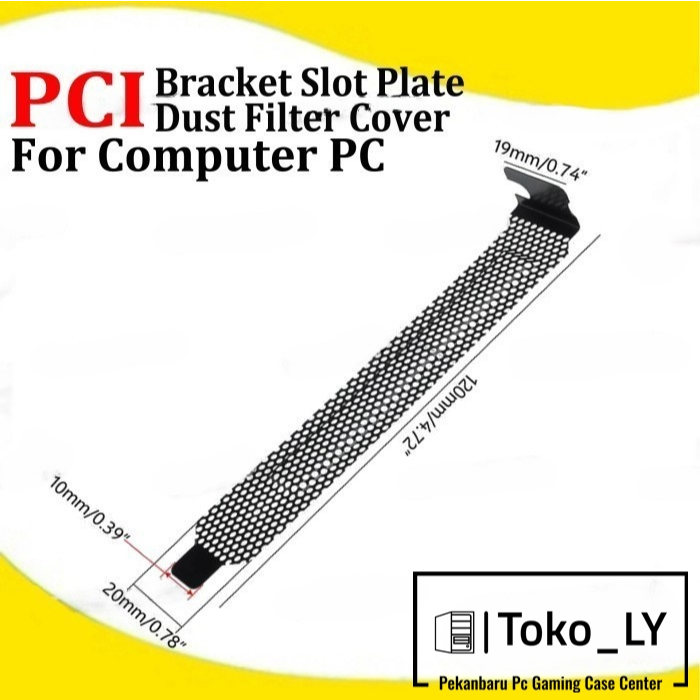 Jual PCI Slot Cover Back Panel PCIe Casing Case Komputer Penutup Slot ...