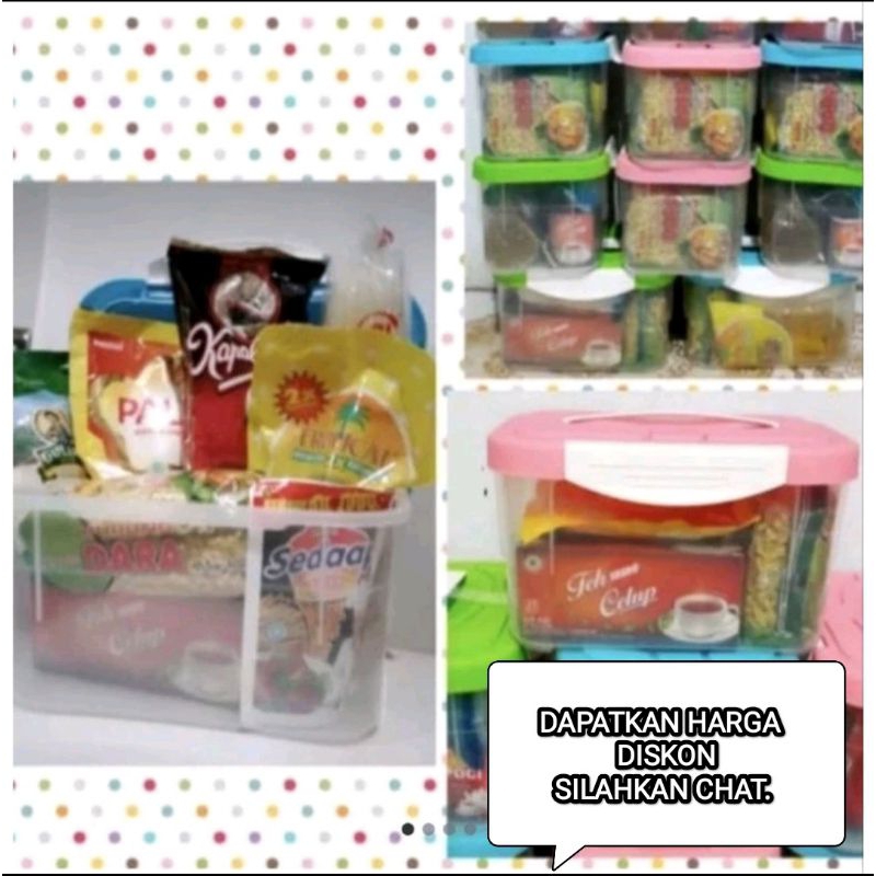Jual Paket Sembako Murah / Parcel Sembako Free Container Serbaguna ...