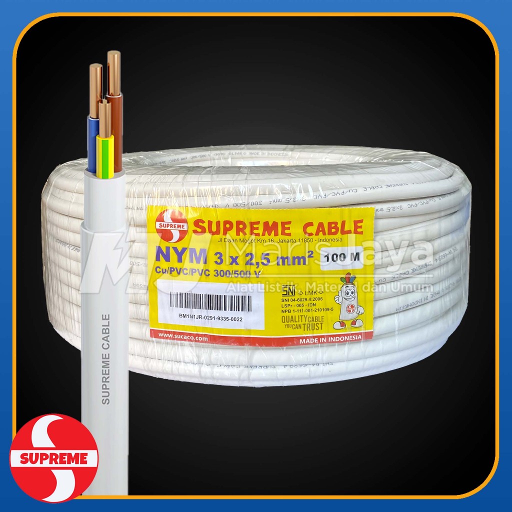 Jual (PER METER) Kabel Listrik SUPREME NYM 3x2,5 3x2.5 mm | Shopee Indonesia