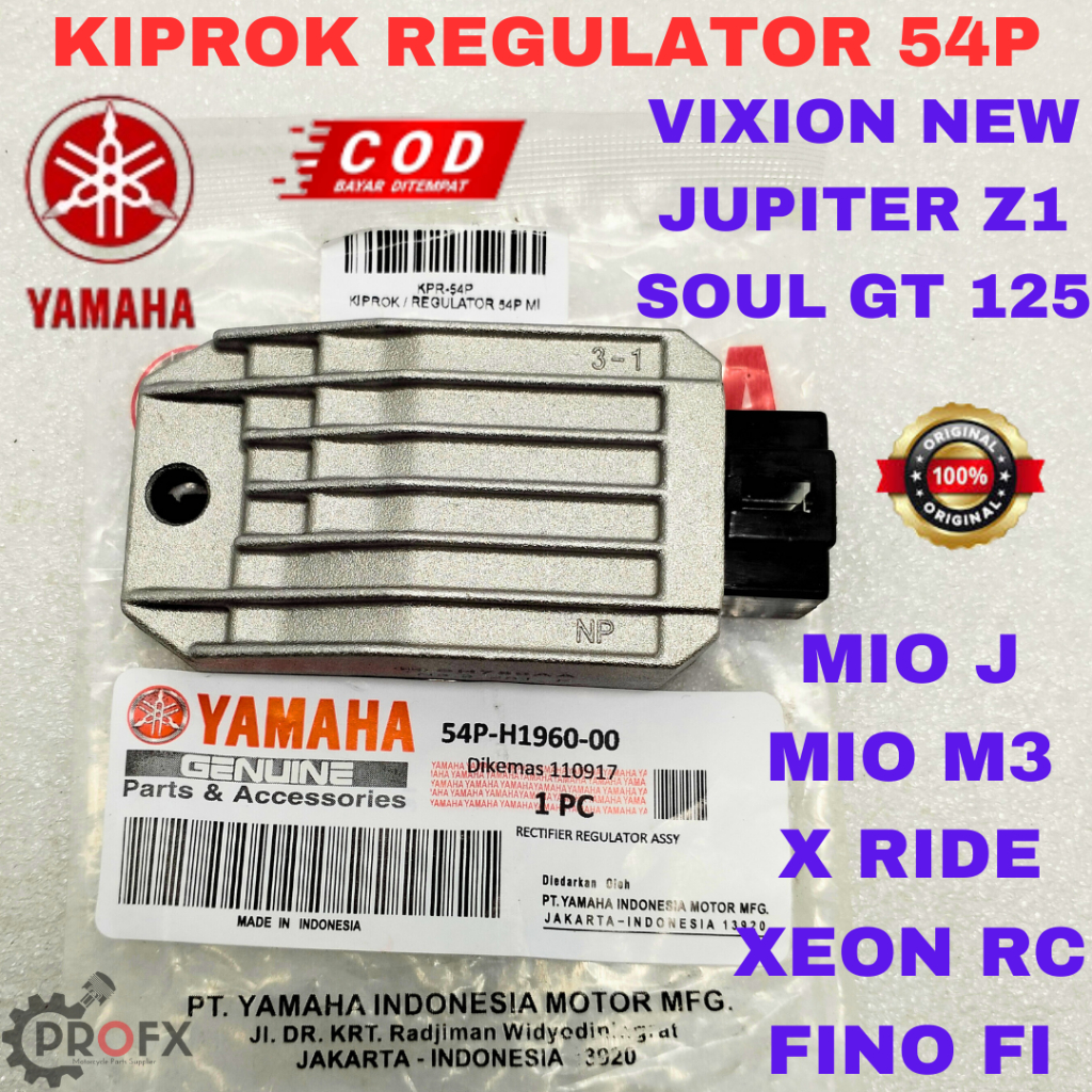 Jual KIPROK REGULATOR 54P YAMAHA MIO J MIO M3 SOUL GT FINO FI X RIDE ...