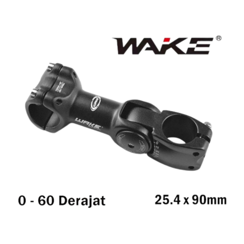 Jual Wake Stem Standar 25.4 x 90mm 0 - 60 Derajat Adjustable Fixie ...