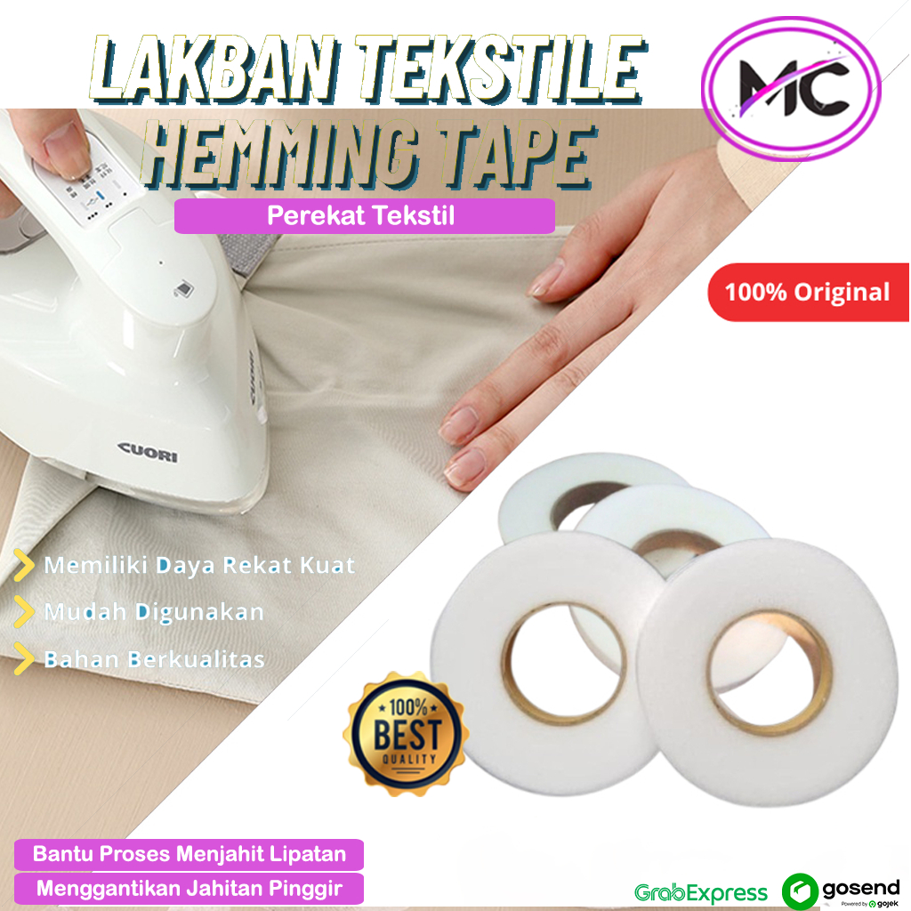 Jual Lem Tekstril Lem Som Perekat Kain 2 Sisi Tanpa Jahit Lem Sum ...