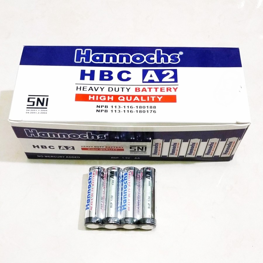 Jual Hannochs Batrai Heavy Duty AA AAA isi 4 Pcs Batu Batrai / Batre ...