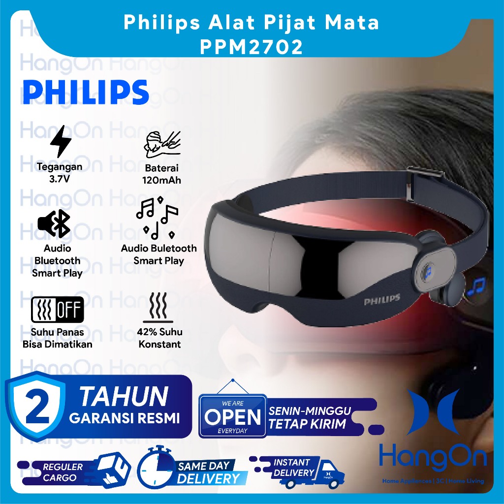 Jual Philips PPM2702 Eye Massager Bone Conduction Music BT Alat Pijat ...