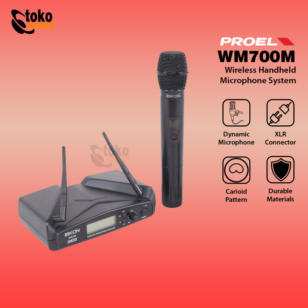 Jual PROEL EIKON WM700M - WIRELESS HANDHELD MICROPHONE SYSTEM | Shopee ...
