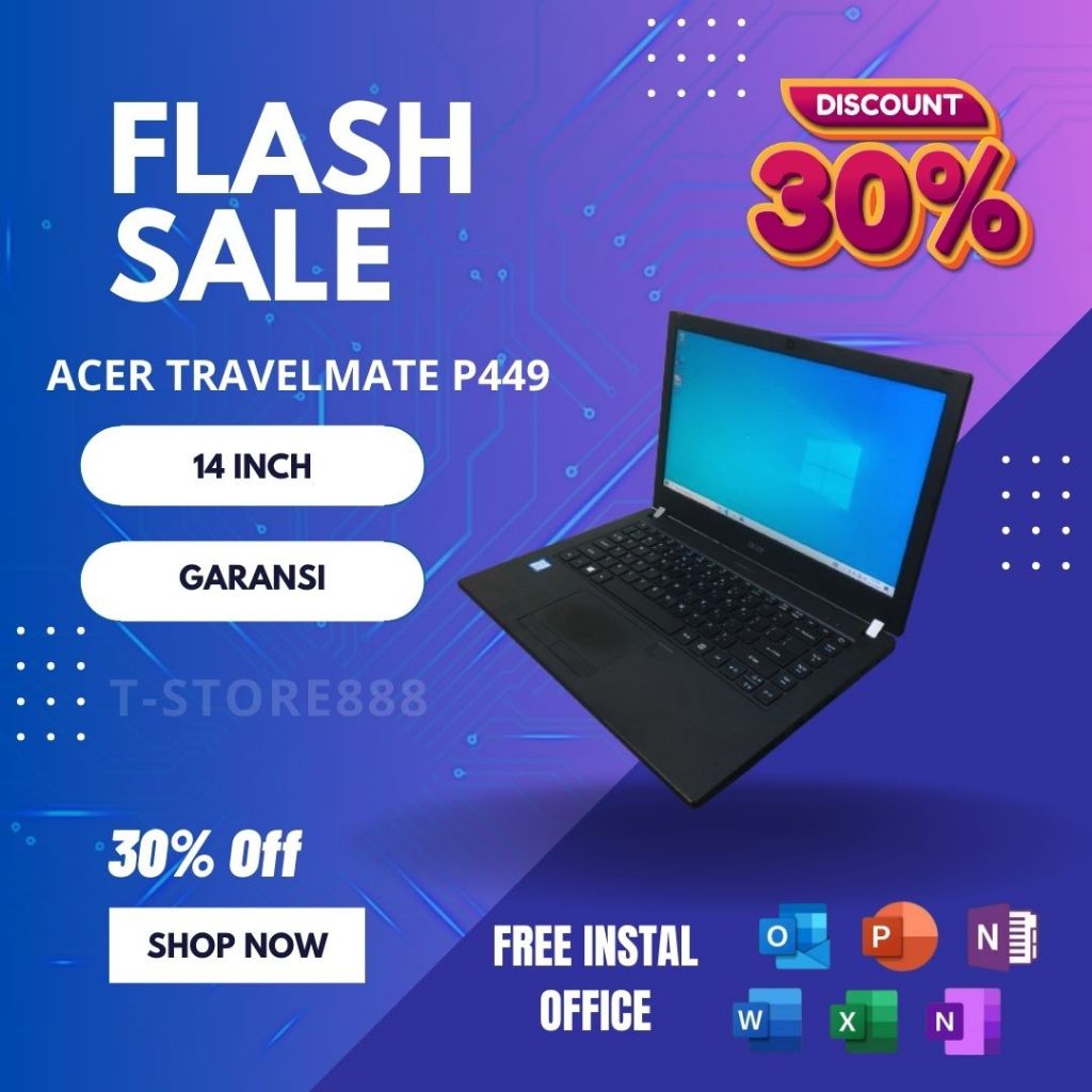 Jual {FLASH SALE} Laptop acer travelmate p449-G3-M Ram 8 SSD 256 GB Intel core i5 gen 8 Mulus ...