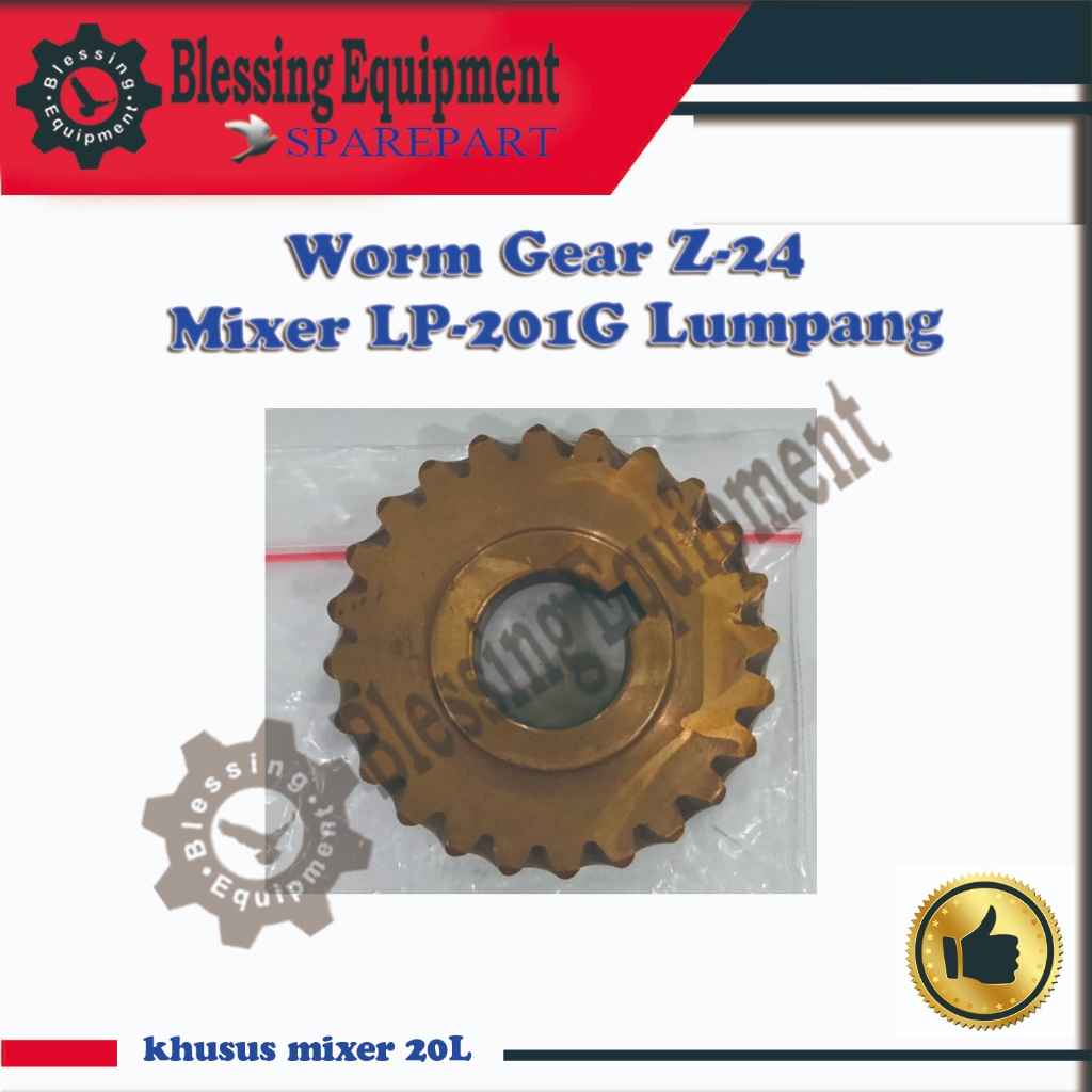 Jual LP-201G Sparepart Worm Gear / Yellow gear Z-24 Mixer Lungpang ...