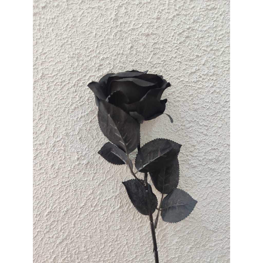 Jual Bunga Mawar Plastik HITAM 50cm - Rose Flower - Property Foto ...