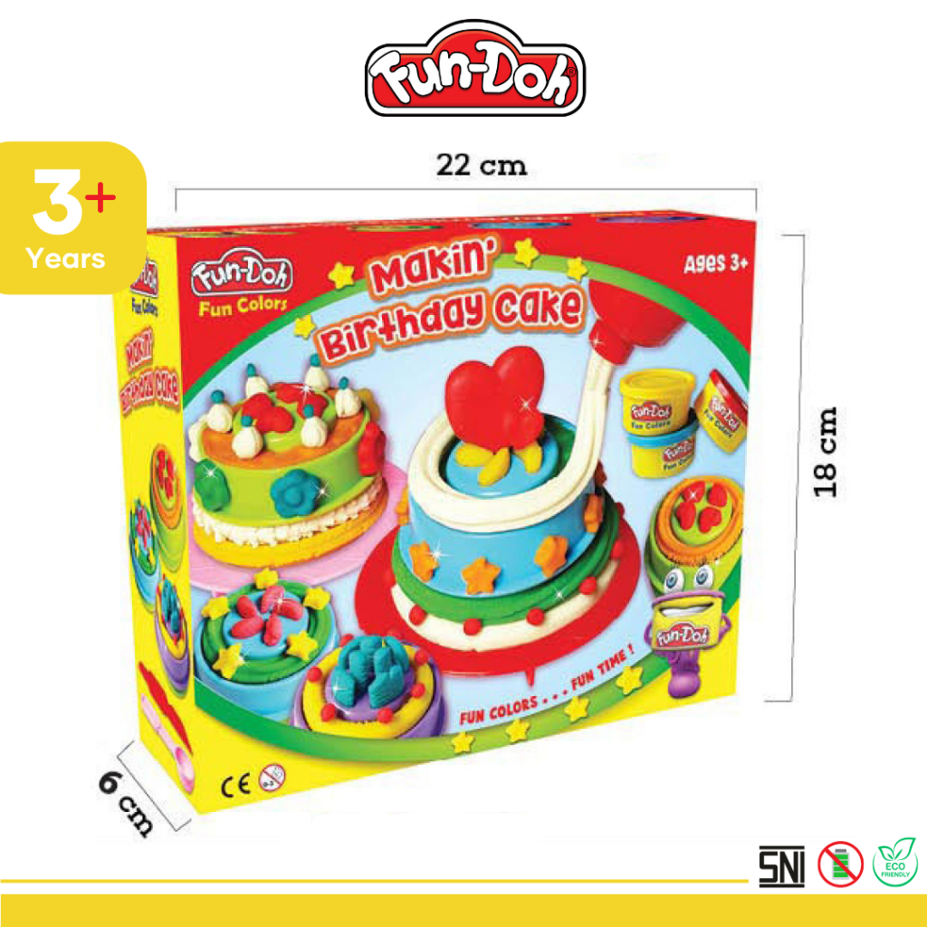 Jual FUNDOH MAKING BIRTHDAY CAKE Satu Set Cetakan Ulang Tahun Mainan ...