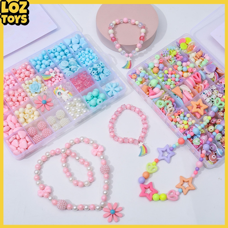 Jual LOZTOYS DIY Jewelry Kit Manik Manik Gelang Mainan Anak Meronce ...