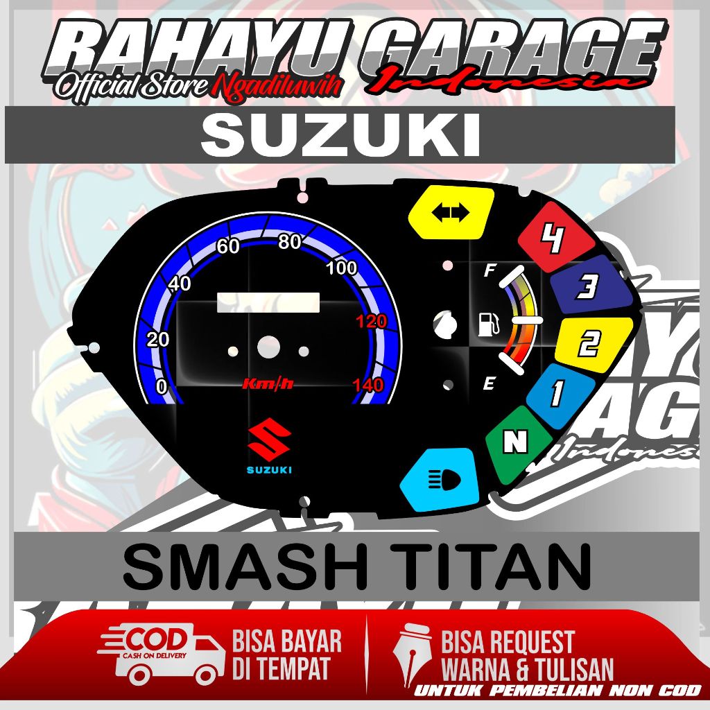 Jual PAPAN SPEEDOMETER CUSTOM SUZUKI SMASH TITAN | Shopee Indonesia