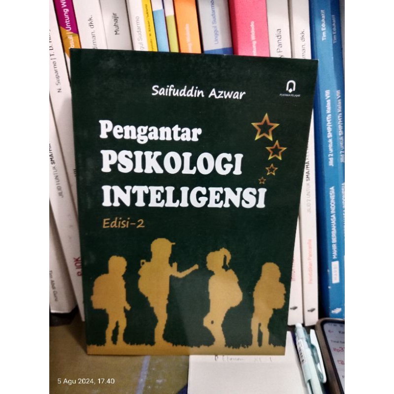 Jual Buku Pengantar Psikologi Inteligensi edisi 2 (Saifuddin Azwar ...