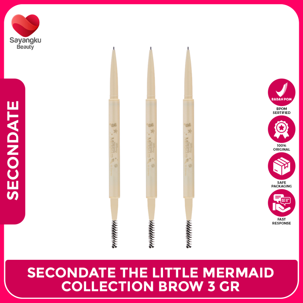 Jual SECONDATE The Little Mermaid Collection Brow 3gr | Shopee Indonesia