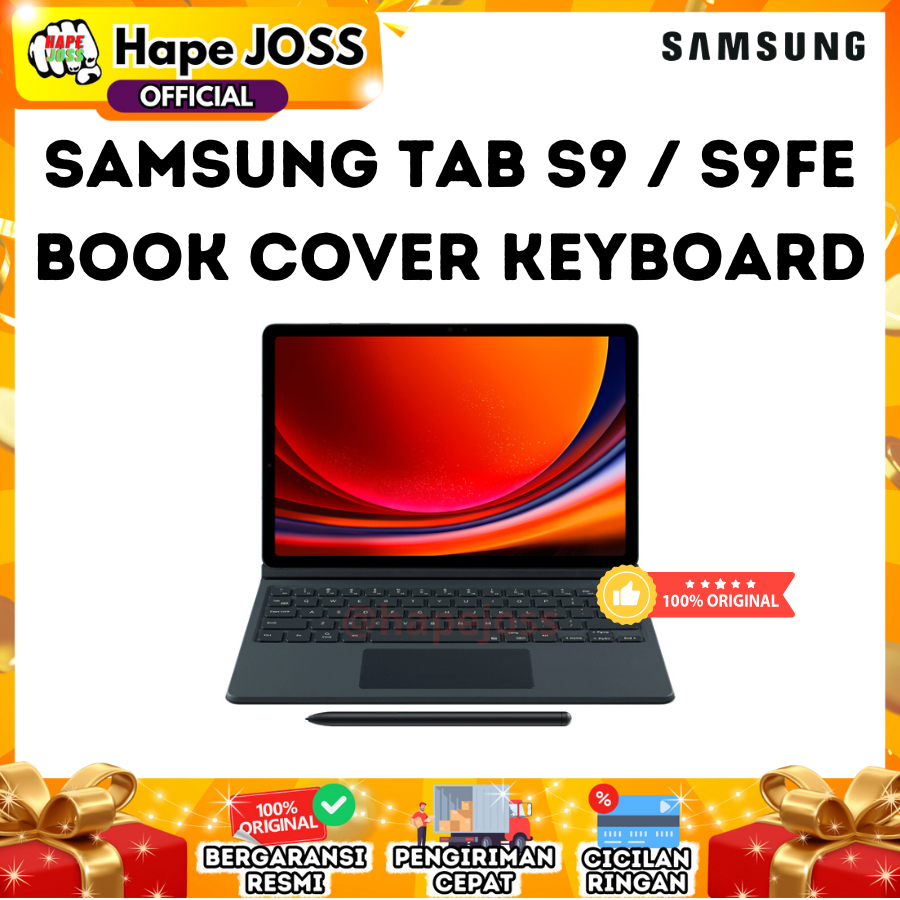 Jual Samsung Galaxy Tab S9 / S9FE Book Cover Keyboard | Shopee Indonesia