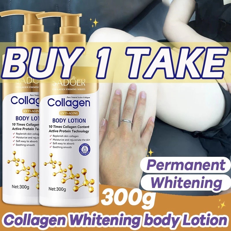 Jual SADOER Whitening Collagen Body Lotion Pemutih Badan Permanen Bpom Whitening Body Skin Care ...