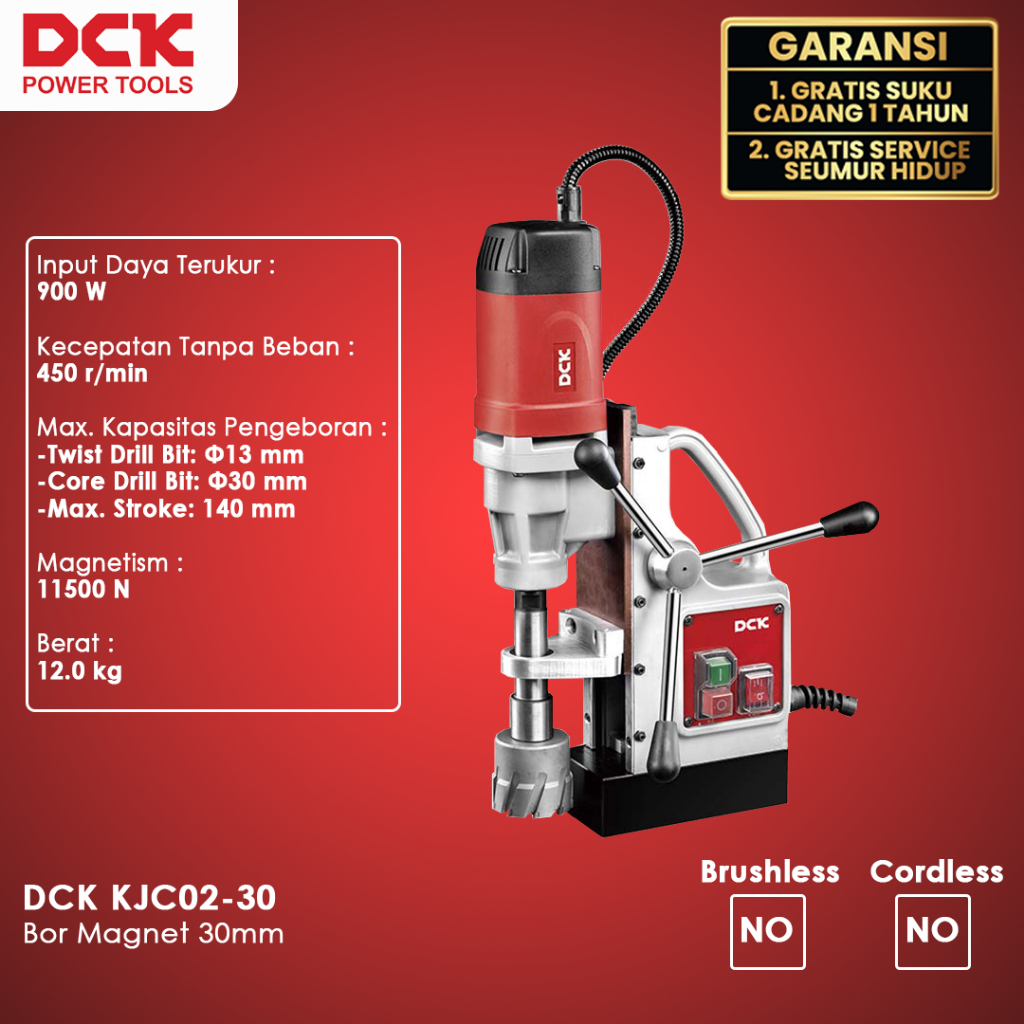 Jual DCK KJC02-30 Bor Magnet 30mm / Mesin Bor Magnet / Magnetic Drill ...