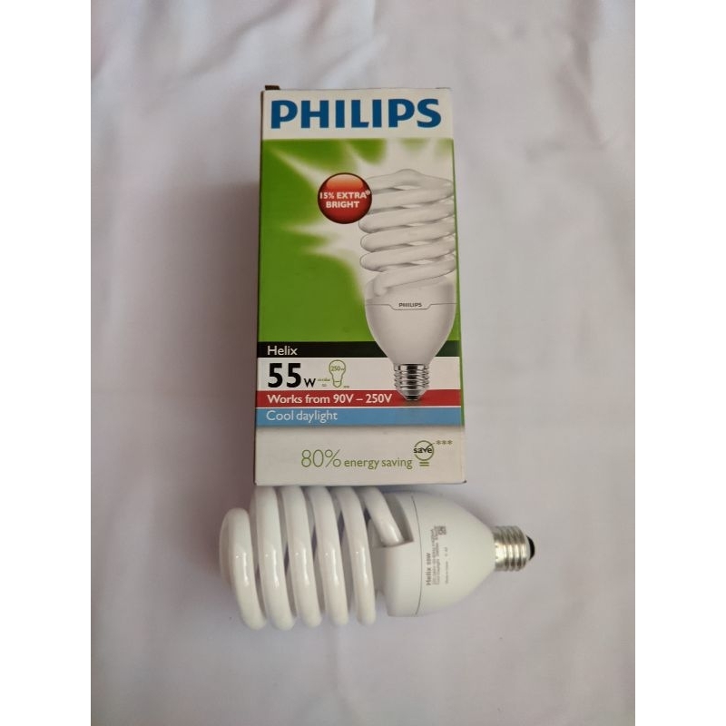 Jual LAMPU PHILIPS HELIX / URIL / TORNADO 55 WATT | Shopee Indonesia