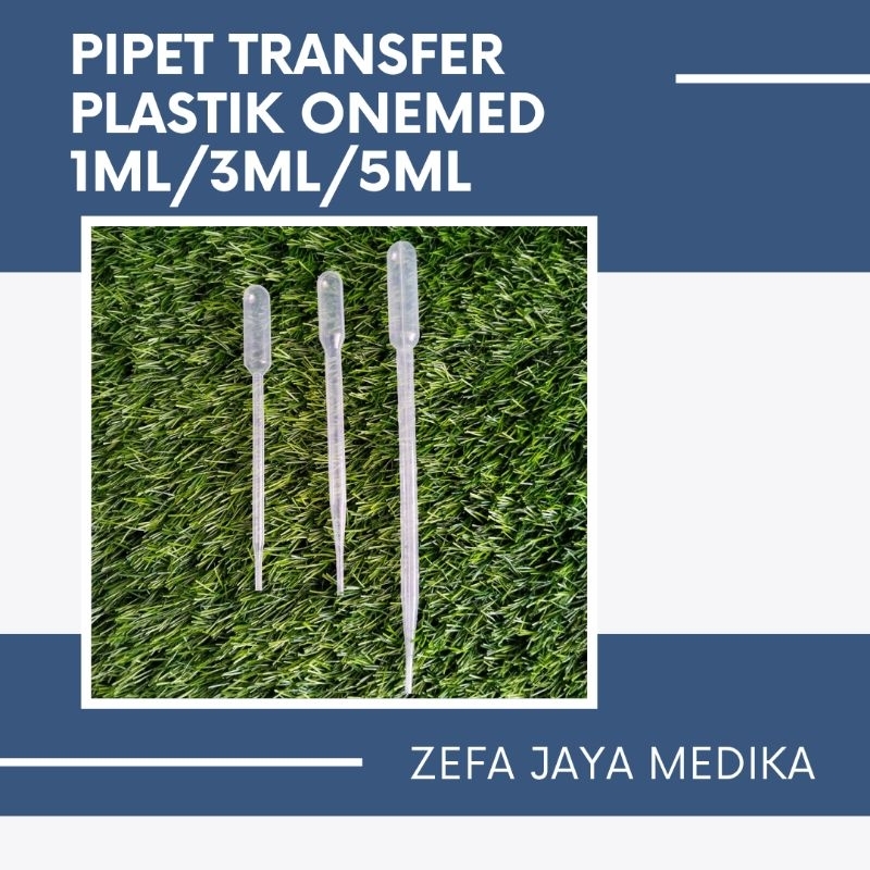 Jual PIPET TETES PLASTIK ONEMED UKURAN 1ML / 3ML / 5ML PER PCS PIPET ...
