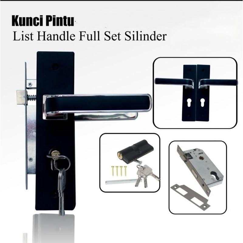 Jual Handle pintu set kunci pintu slot kunci pintu rumah body ongkel ...
