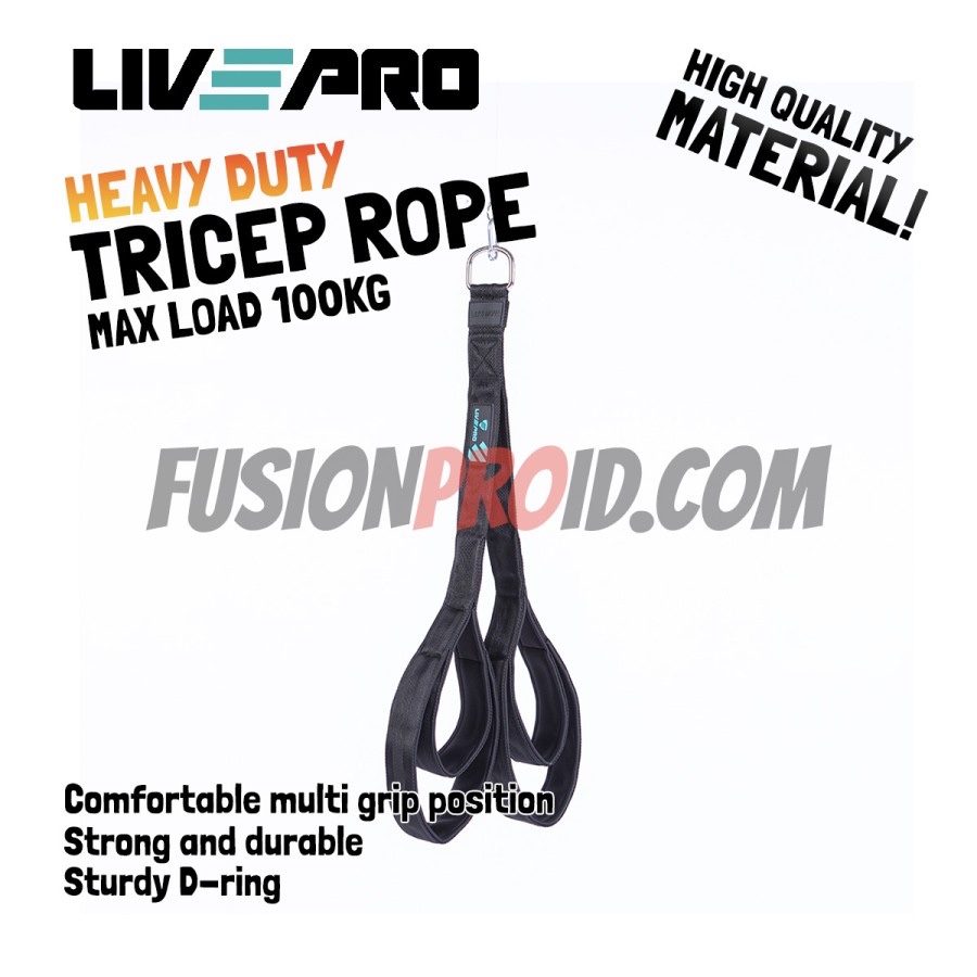 Jual Tricep Rope Tali Latihan Triceps Handle Bar Fitnes Fitness Gym ...