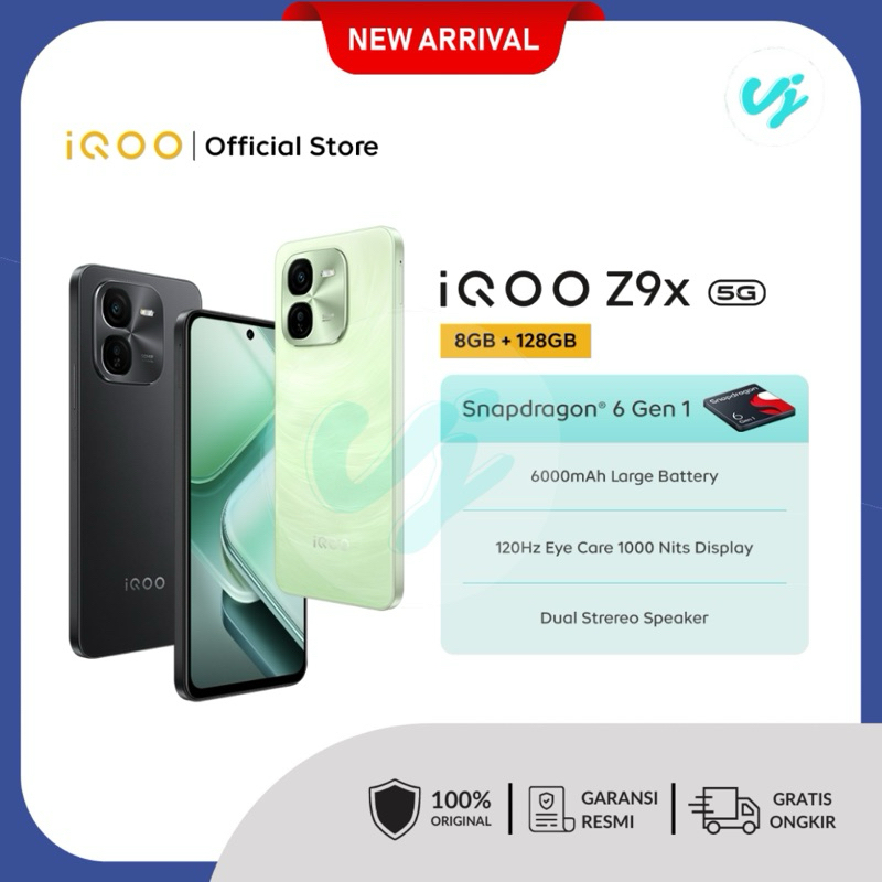 Jual Vivo Iqoo z9x 5G (12/256 | 8/256 | 8/128) NFC Snapdragon 6 Gen 1 4nm 120Hz 6000 mAh GARANSI ...