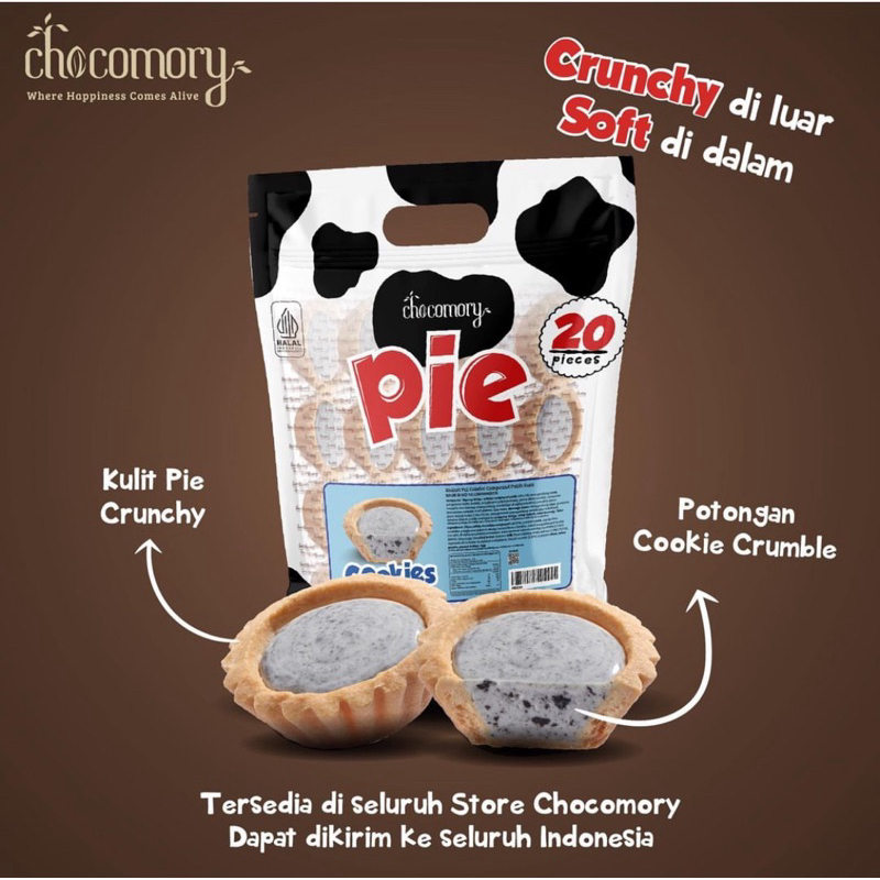 Jual Chocomory Cookies n Cream Pie isi 20 500g | Shopee Indonesia