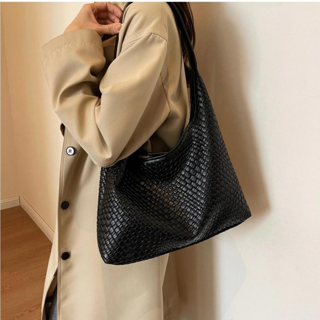 Jual Tas Anyam Tote Bag Anyaman Shoulder Bag Anyam Tas Kerja Big Size ...