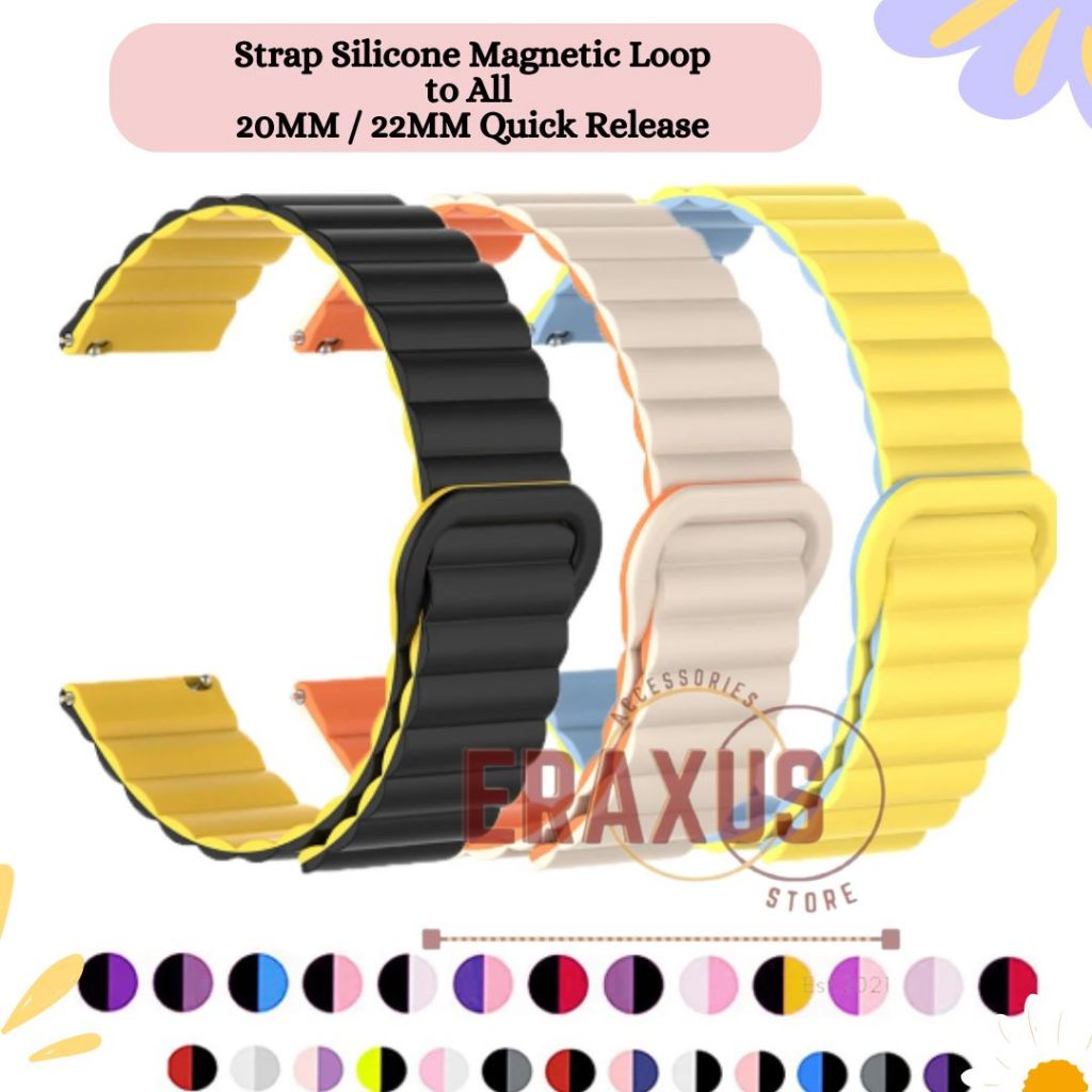 Jual Eraxus Strap 20mm 22mm for Samsung Watch 7 FE 6 5 4 Classic Active ...