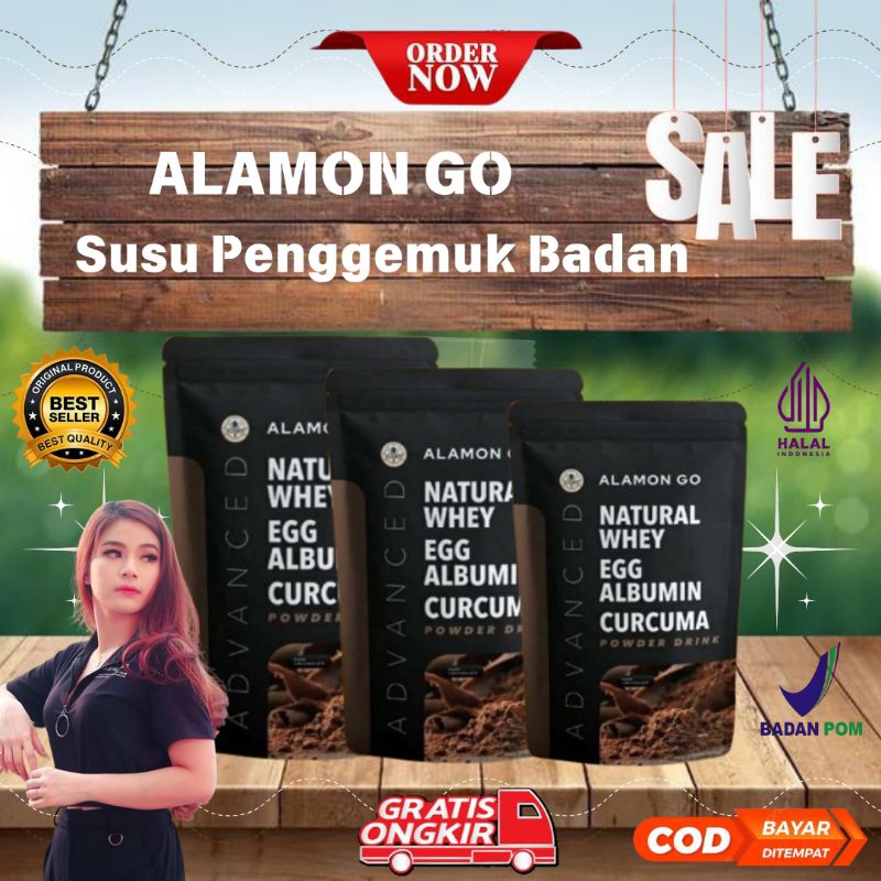 Jual Alamon GO / Susu Penambah Berat Badan Terbaik /8x Minum/Albumin ...