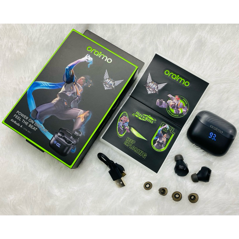 Jual TWS ORAIMO x MPL AIRBUDS OTW-340 POWER ON DISPLAY BLUETOOTH 5.3 ...
