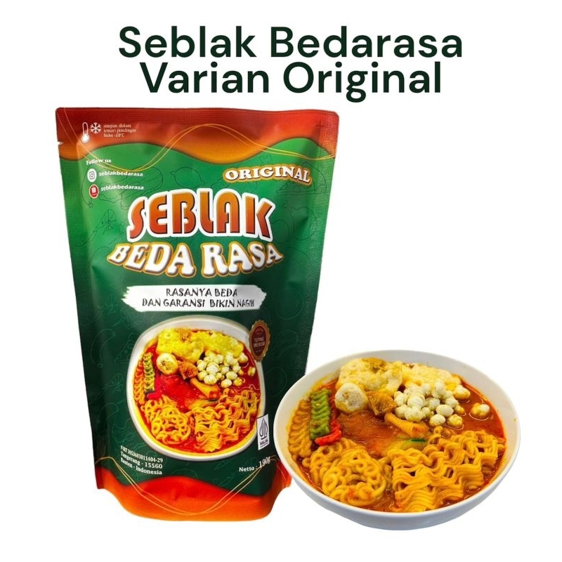Jual SEBLAK INSTAN BEDARASA VARIAN ORIGINAL KEMASAN JUMBO PREMIUM HALAL ...