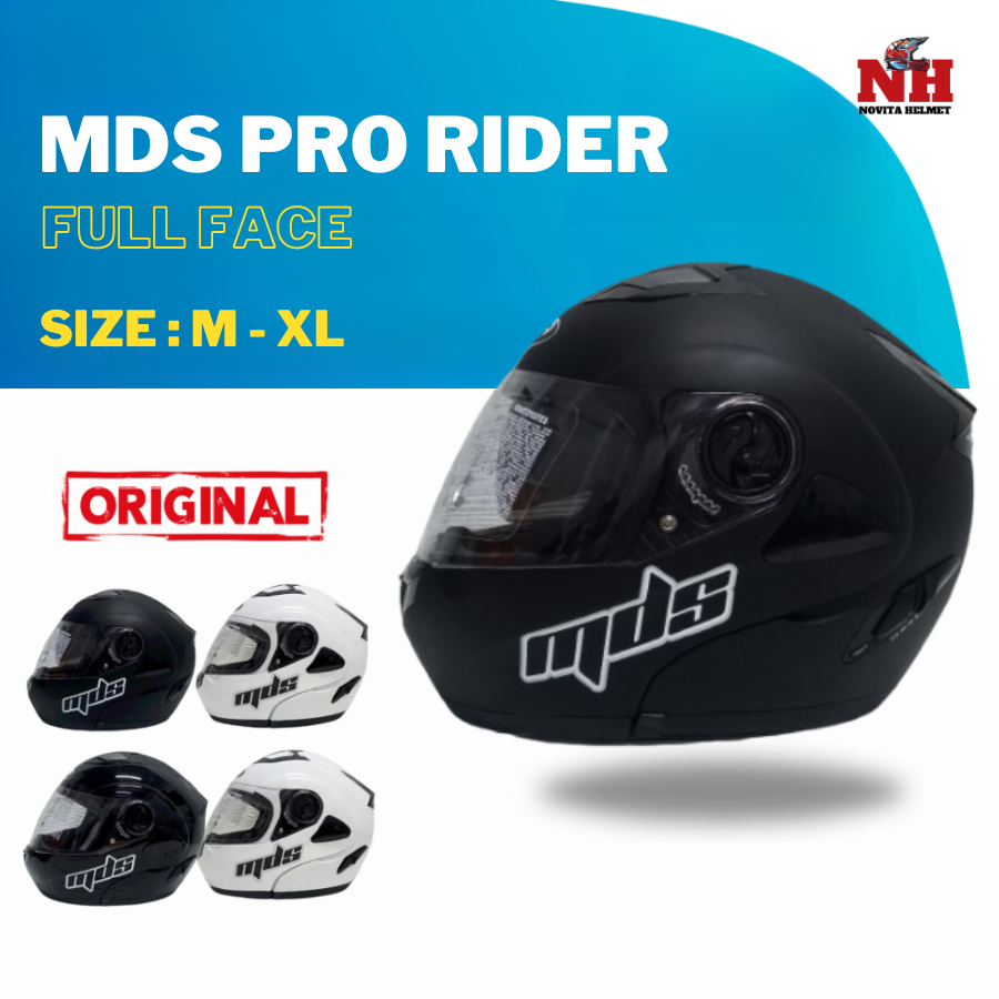Jual MDS Pro Rider Full Face Solid Original 100% Helm MDS Terbaik Full ...
