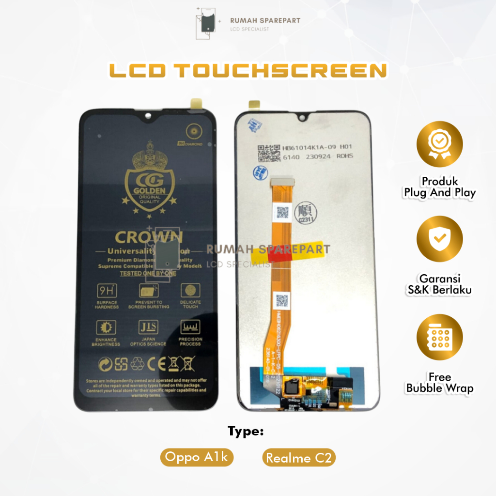 Jual LCD Touchscreen Oppo A1k / Realme C2/rm1941/cph1923 Ori FullSet ...
